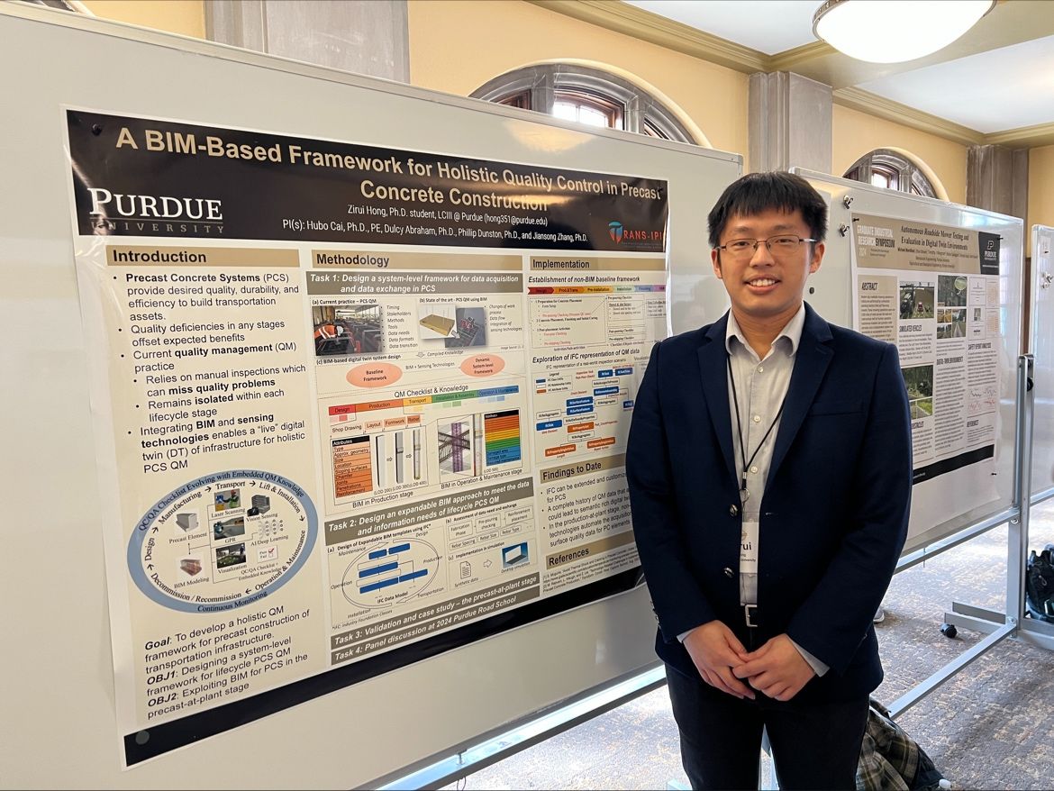 Purdue presents on TRANS-IPIC Research at poster session at Purdue Road ...